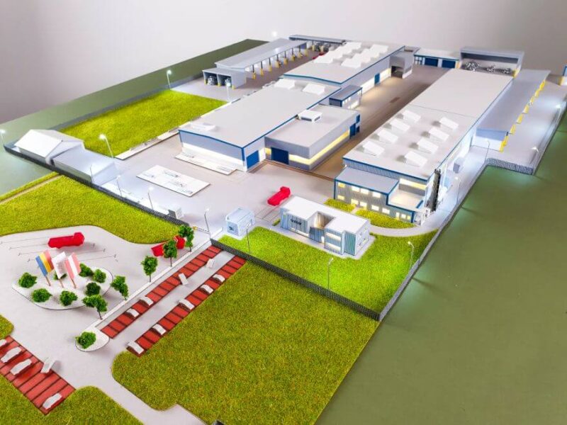 Aluminium Factory Scale Model - Architectural Models