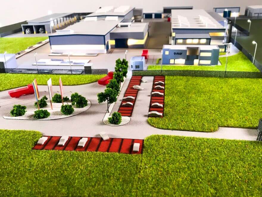 Aluminium Factory Scale Model - Architectural Models