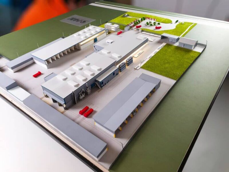 Aluminium Factory Scale Model - Architectural Models