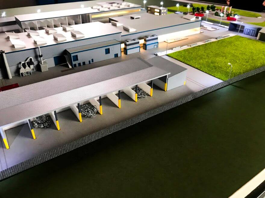 Aluminium Factory Scale Model - Architectural Models