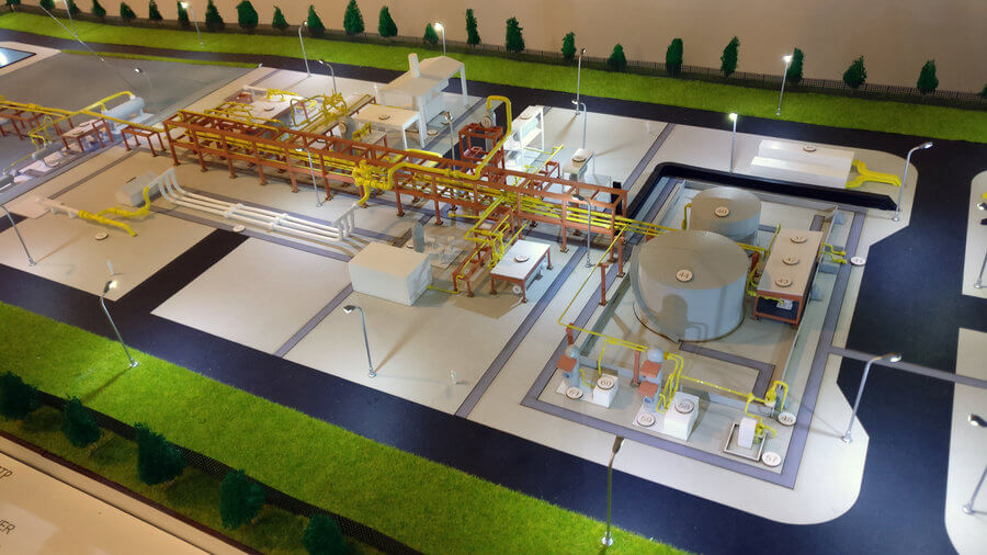 Gas platform scale model - Architectural Models