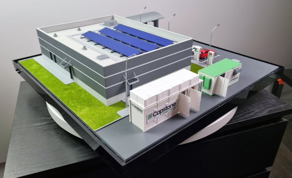 EV Charging Station Model - Architectural Models