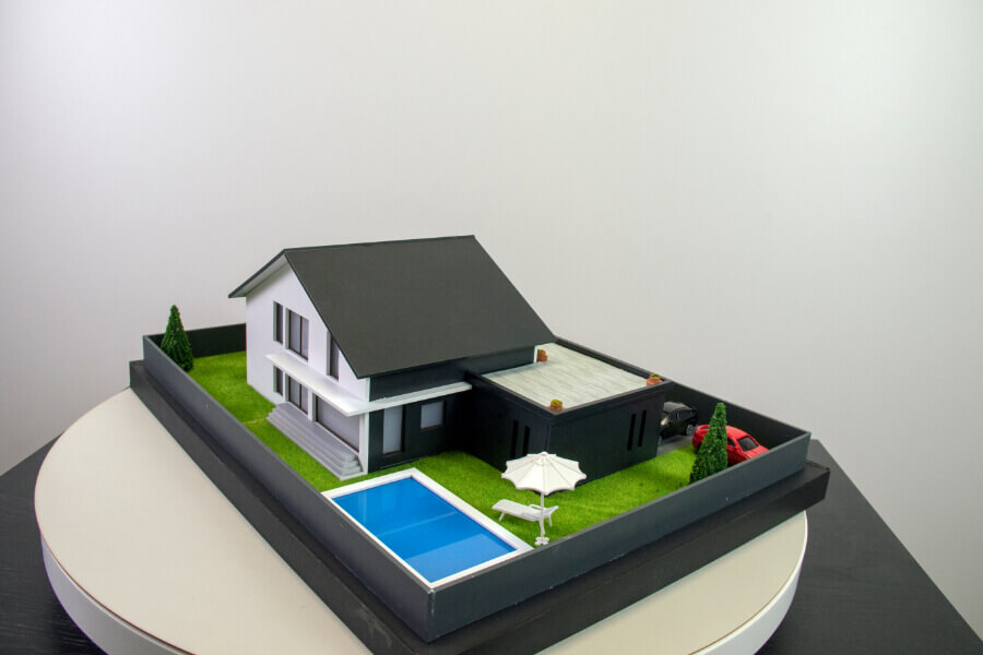 House with Swimming Pool - Architectural Models