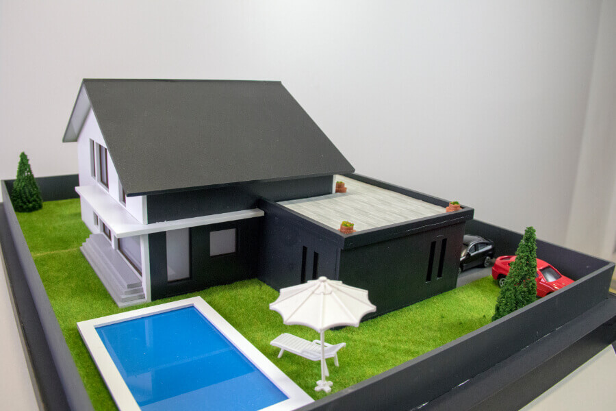 House with Swimming Pool - Architectural Models