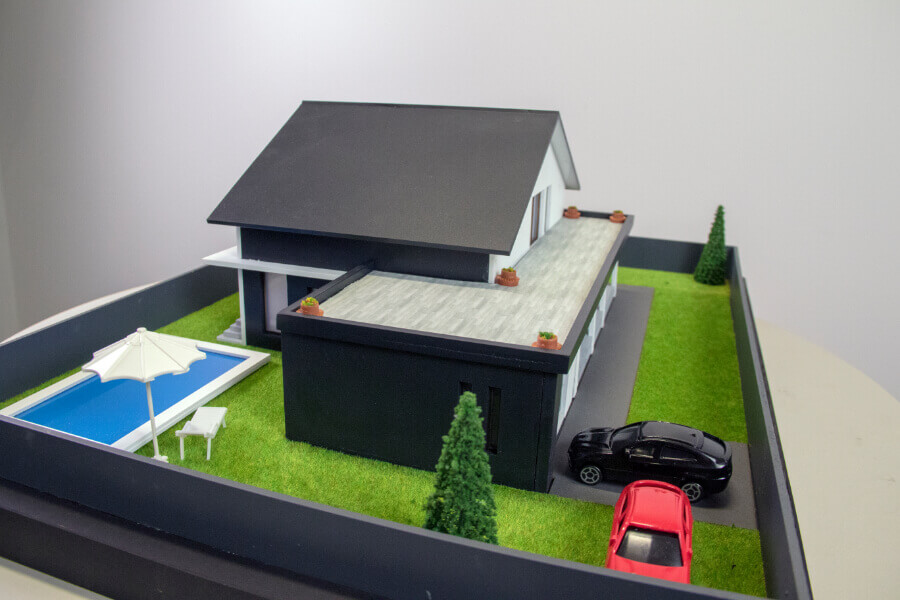 House with Swimming Pool - Architectural Models