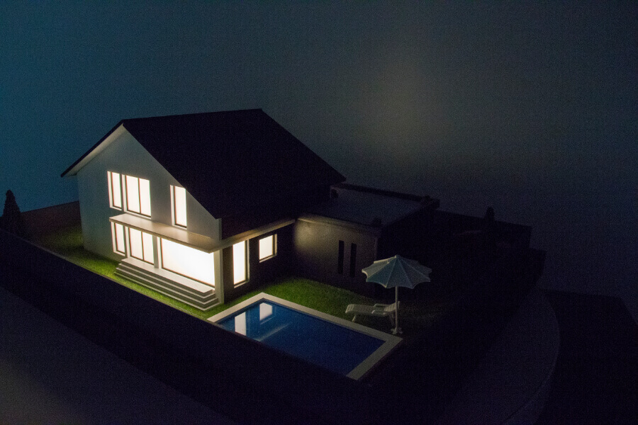 House with Swimming Pool – Miniature House - Architectural Models