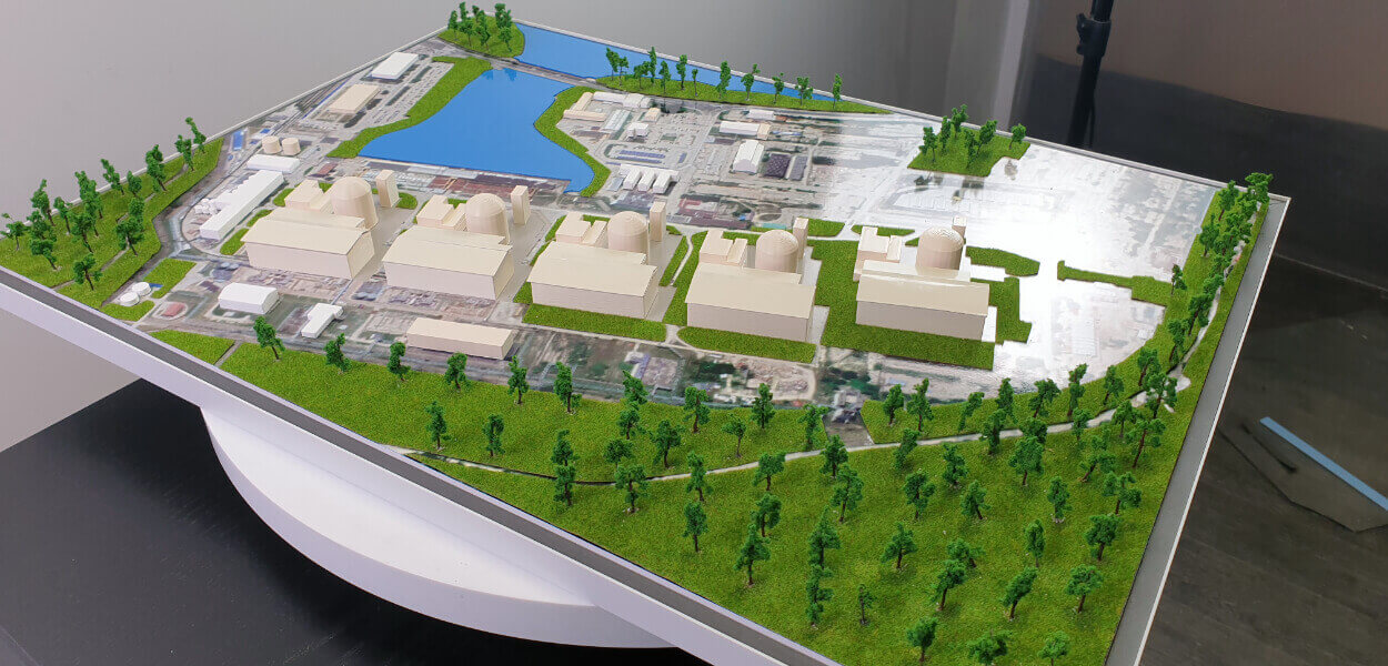 Nuclear power plant model - Architectural Models
