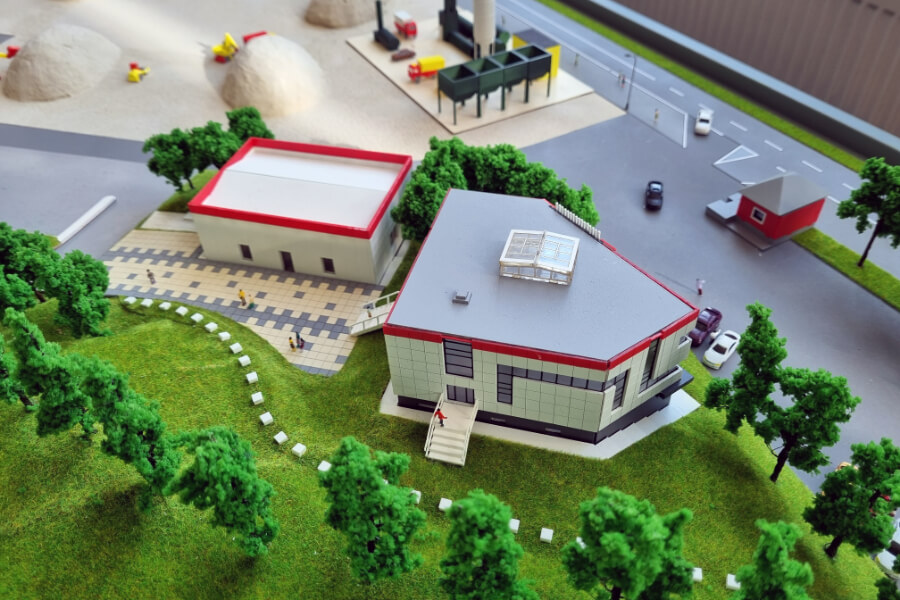 Asphalt Plant Scale Model - Architectural Models