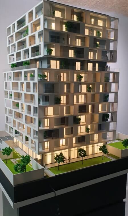 Apartment Building Scale Model - Architectural Models
