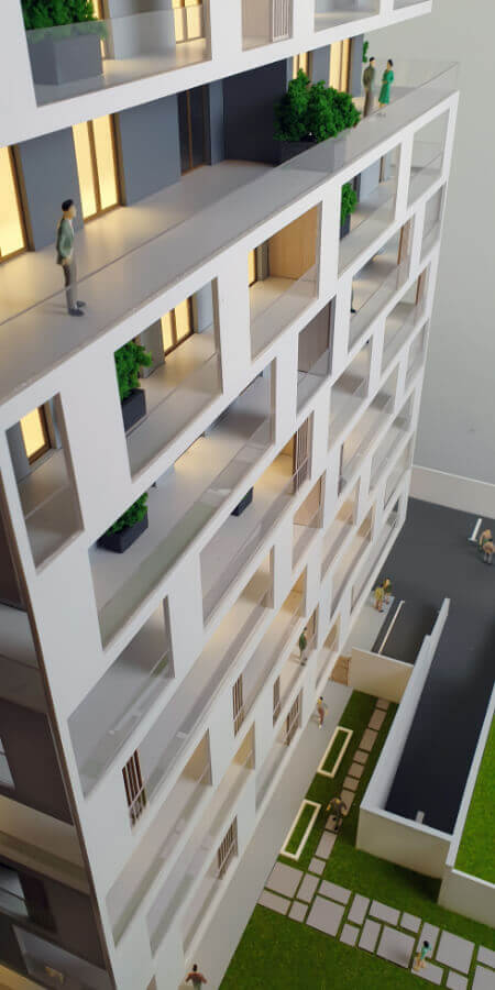 Apartment Building Scale Model - Architectural Models
