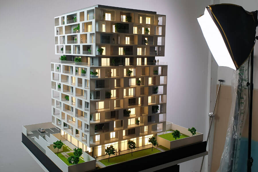 Apartment Building Scale Model - Architectural Models