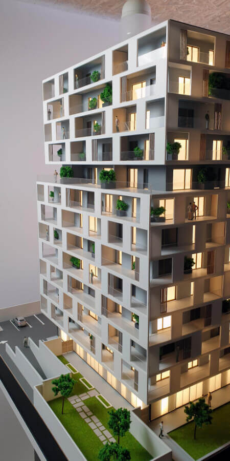 Apartment Building Scale Model - Architectural Models