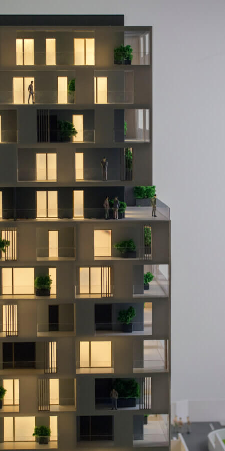 Apartment Building Scale Model - Architectural Models