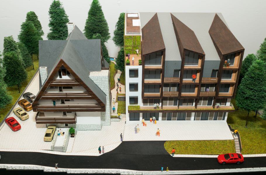 Mountain Hotel model - Architectural Models